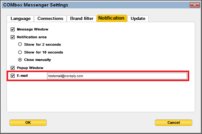 Step 4: Messenger sends e-mail on order arrival (optional) | COMbox with ETKA/PET2/pl24connect ...